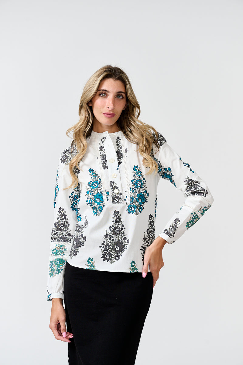 Paper Parachute Crochet Trim Floral Top – Hats to Hose