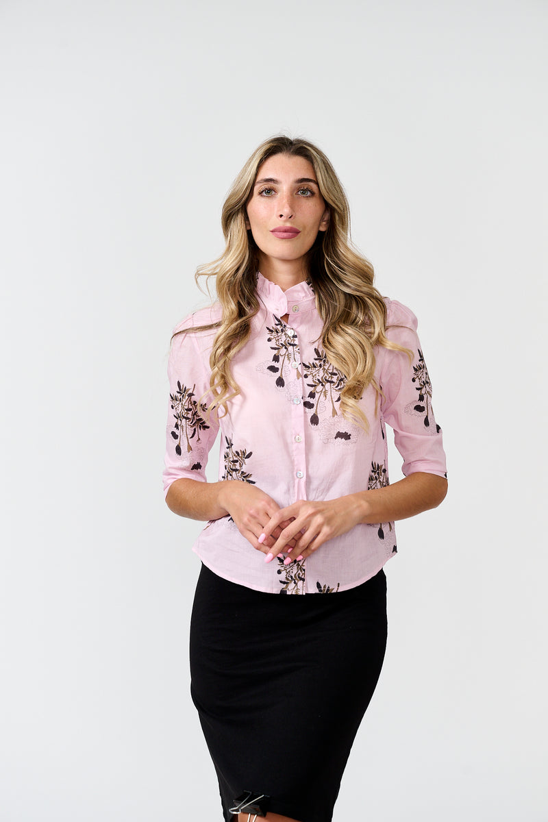 Paper Parachute Flower Printed Blouse – Hats to Hose