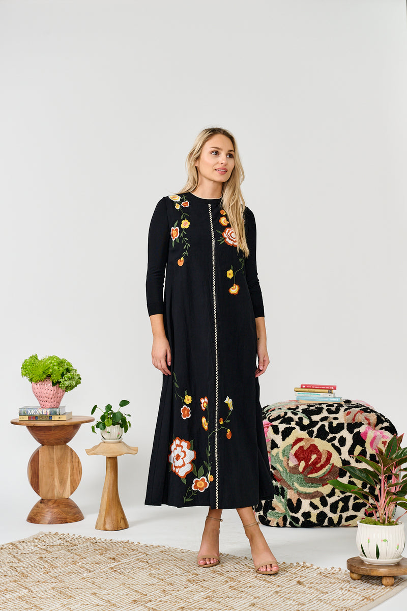 Paper Parachute Embroidered Flowers Jumper – Hats to Hose