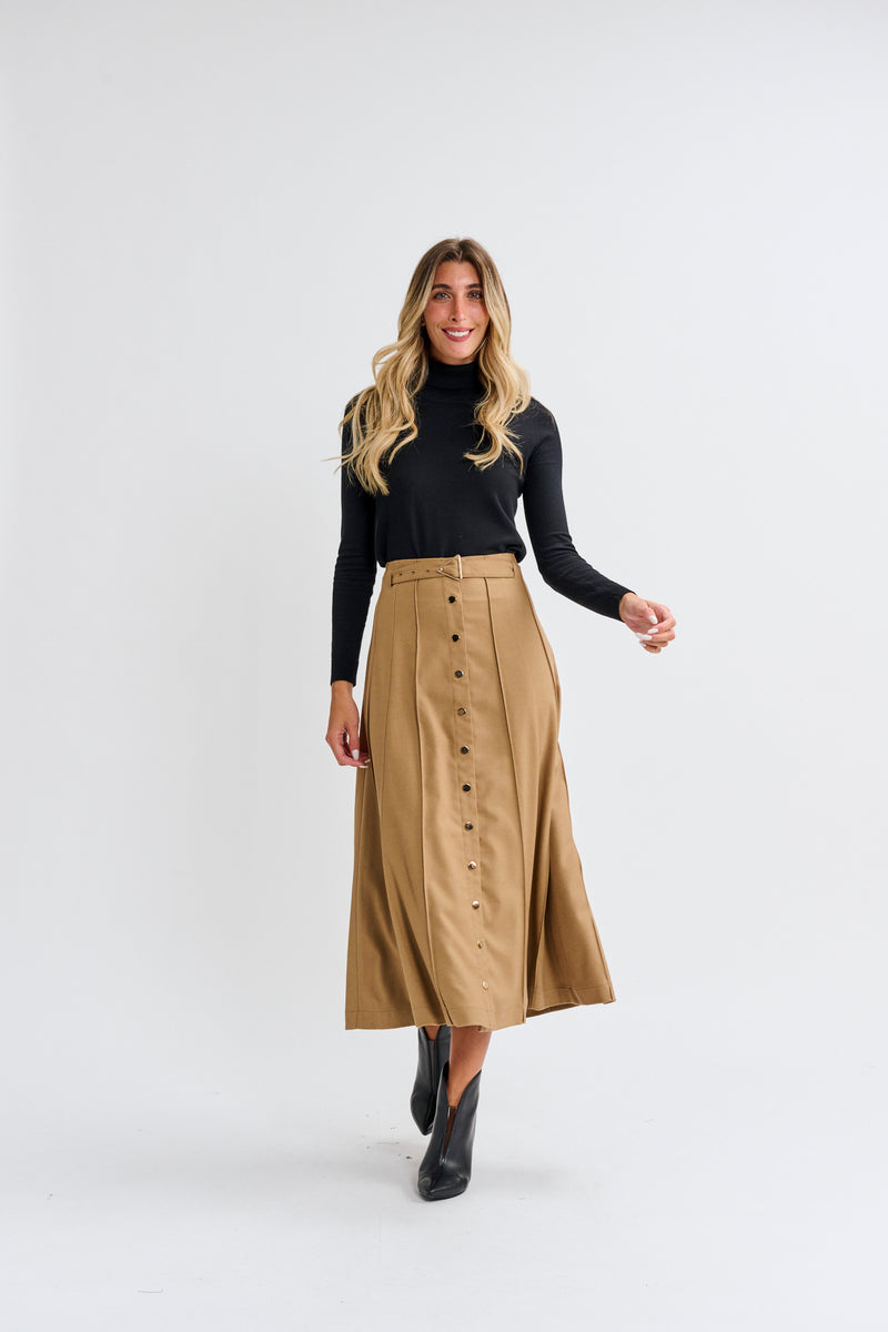 Paper Parachute Snap Front Seamed Skirt – Hats to Hose