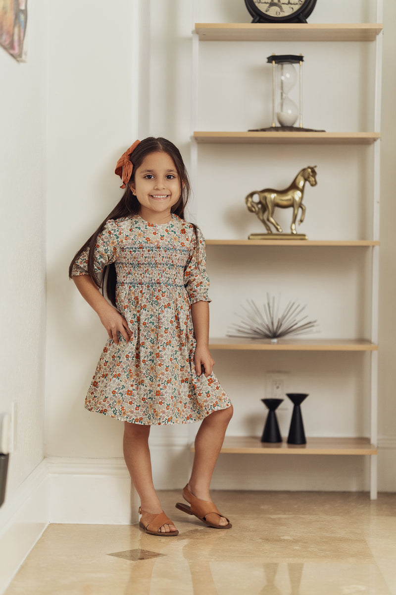 Clo Floral w Embroidery Dress – Hats to Hose