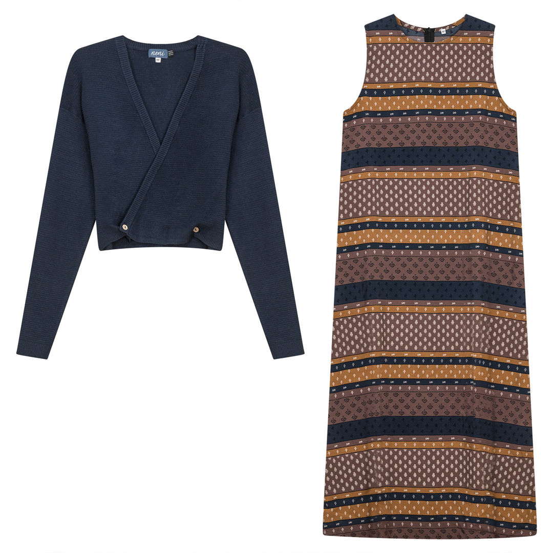 Noni Knit Wrap Top over Jumper Set – Hats to Hose