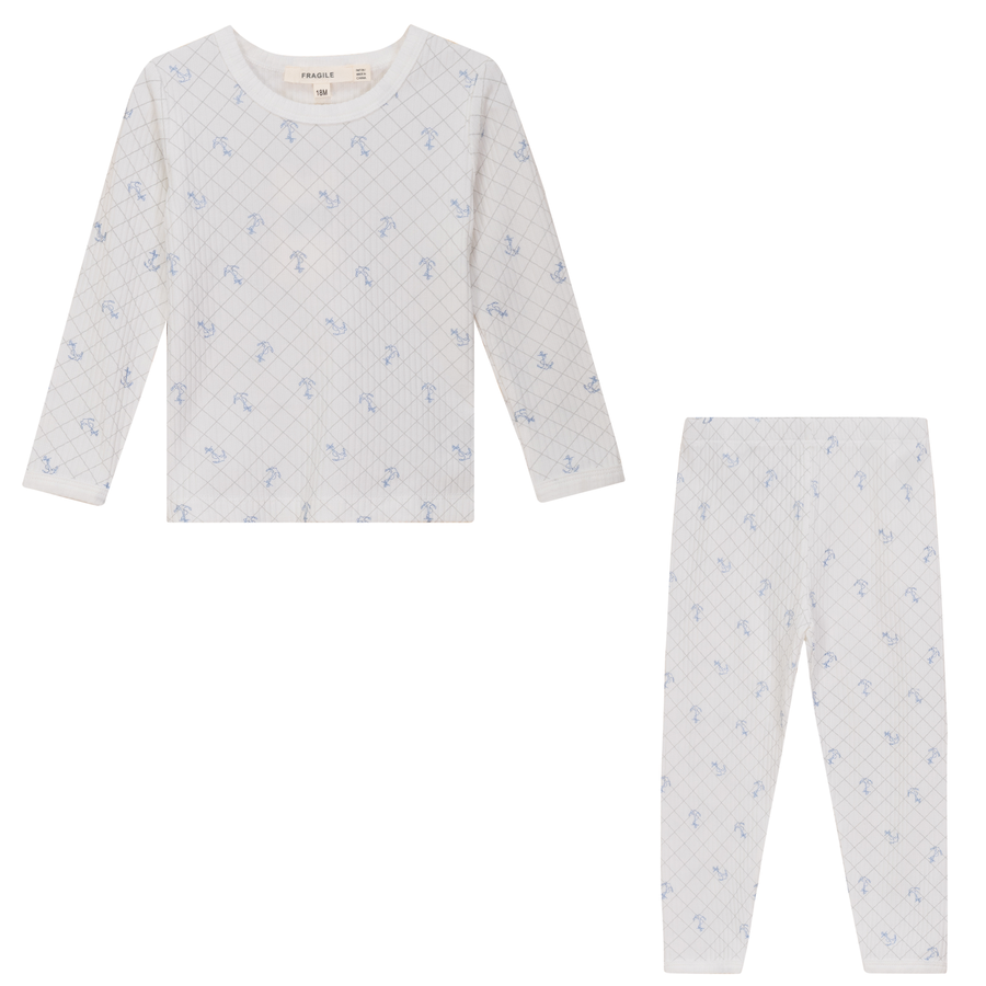 Fragile Soft Rib Bow/Anchor Pajamas – Hats to Hose