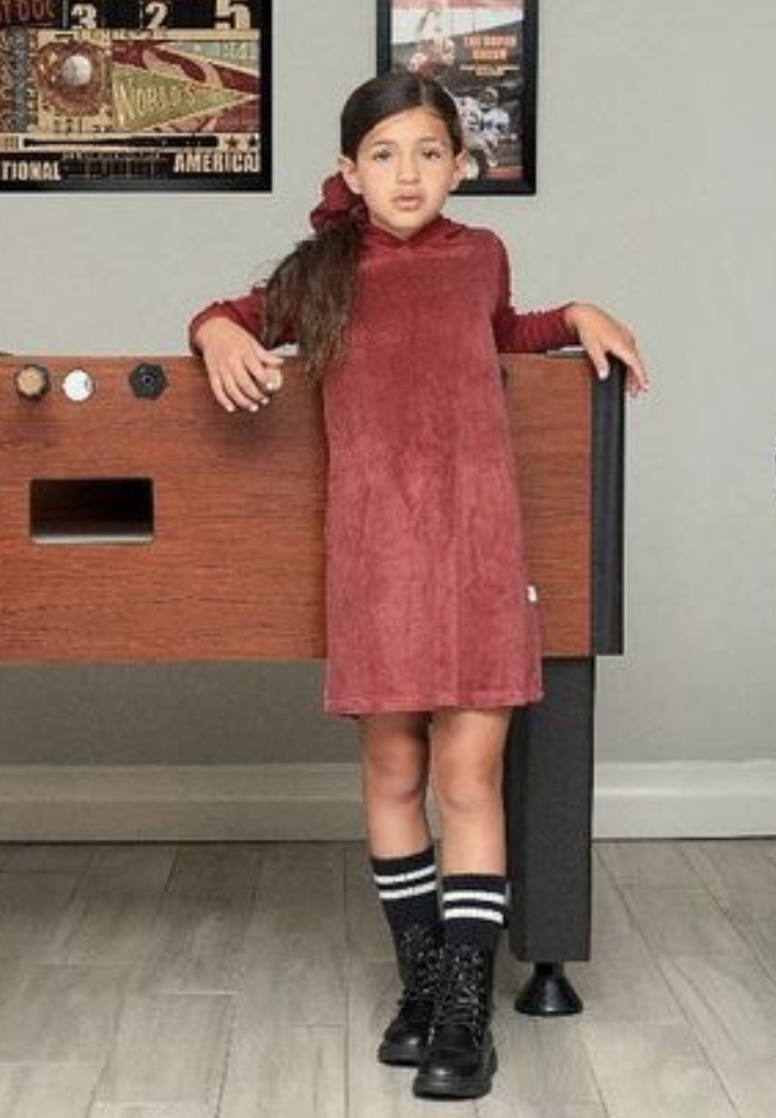 Bondoux Bebe Velour Hoodie Dress – Hats to Hose