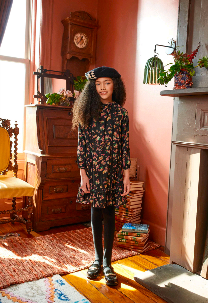 Porter Floral Metallic Lace Inlet Dress – Hats to Hose