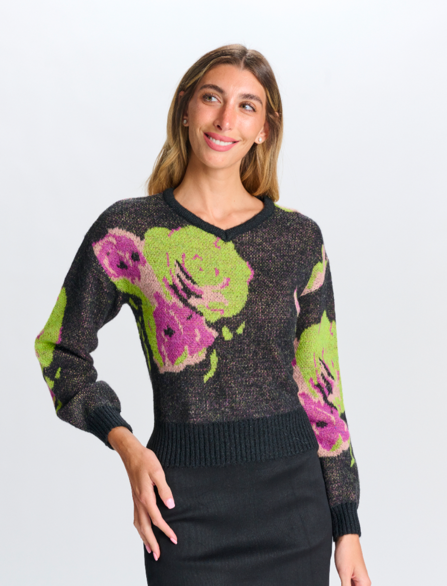 Paper Parachute Printed Sweater – Hats to Hose
