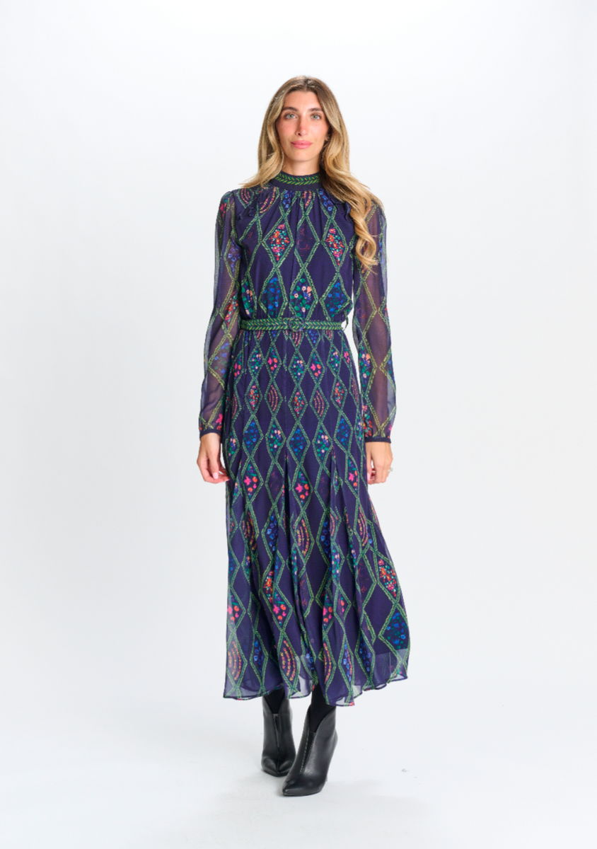 Paper Parachute Chiffon Floral Dress – Hats to Hose
