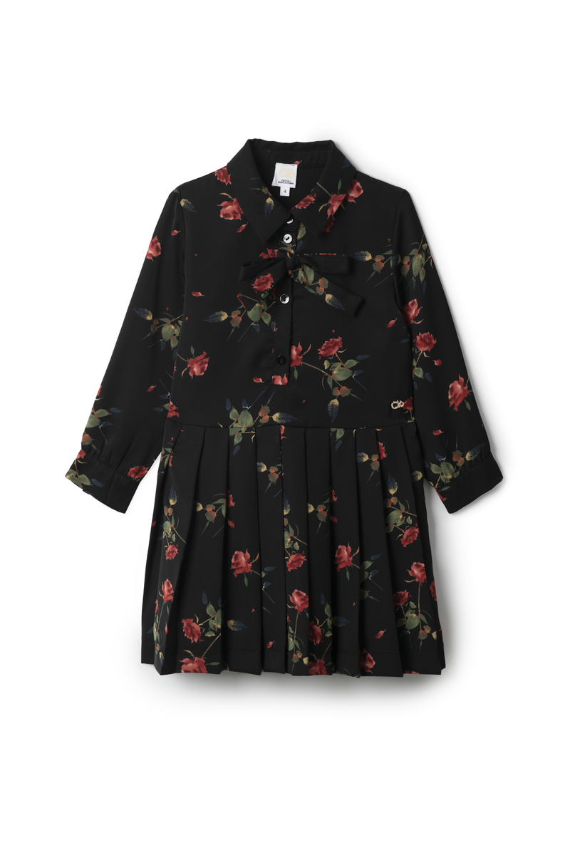 Clo Floral Pleated Print Dress – Hats to Hose