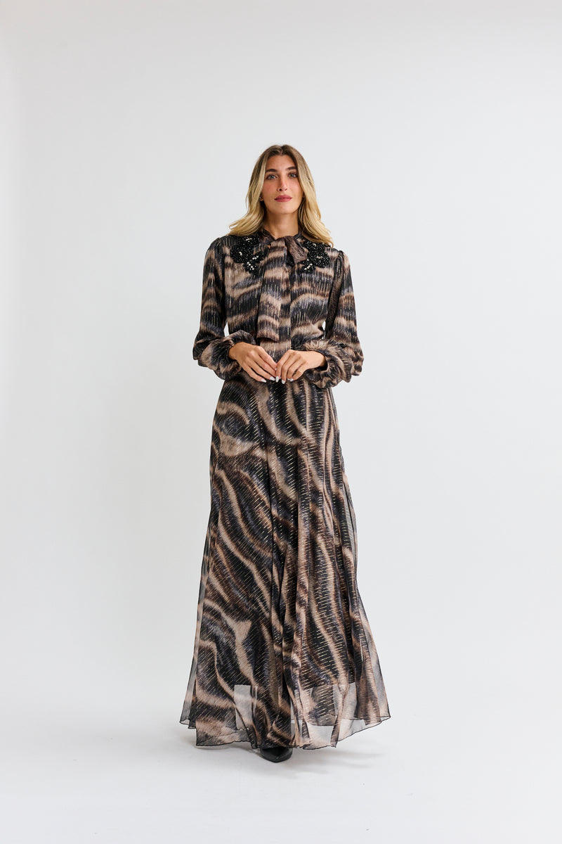 Paper Parachute Shimmer Beaded Flowers Dress – Hats to Hose