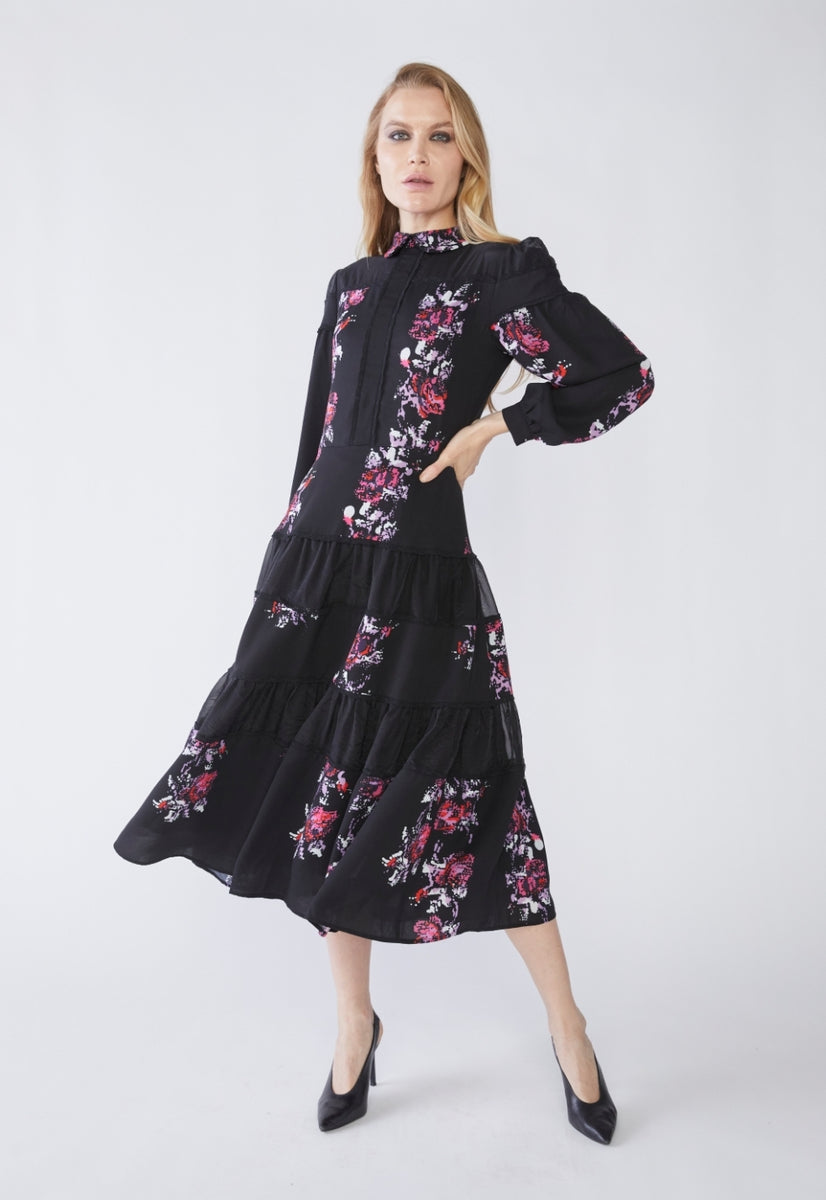 Pascal Mesh Floral Dress – Hats to Hose